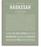Hadassah | Name Art Print – Name Stories
