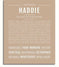 Haddie | Name Art Print – Name Stories