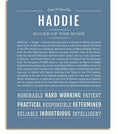 Haddie | Name Art Print – Name Stories