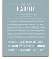 Haddie | Name Art Print – Name Stories
