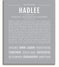 Hadlee | Name Art Print – Name Stories