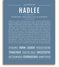 Hadlee | Name Art Print – Name Stories