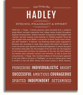 Hadley | Name Art Print – Name Stories