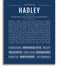 Hadley | Name Art Print – Name Stories