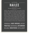 Hailee | Name Art Print – Name Stories