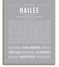Hailee | Name Art Print – Name Stories