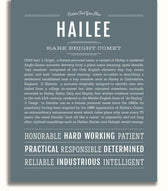 Hailee | Name Art Print – Name Stories