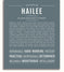 Hailee | Name Art Print – Name Stories