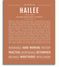 Hailee | Name Art Print – Name Stories