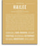 Hailee | Name Art Print – Name Stories