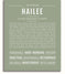 Hailee | Name Art Print – Name Stories