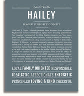 Hailey | Name Art Print – Name Stories