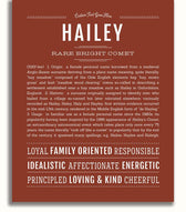 Hailey | Name Art Print – Name Stories