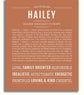 Hailey | Name Art Print – Name Stories