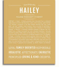 Hailey | Name Art Print – Name Stories