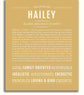 Hailey | Name Art Print – Name Stories