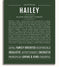 Hailey | Name Art Print – Name Stories