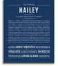Hailey | Name Art Print – Name Stories