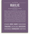 Hailie | Name Art Print – Name Stories