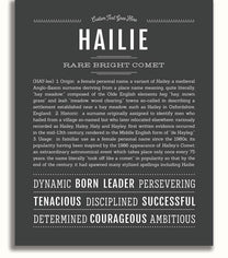 Hailie | Name Art Print – Name Stories