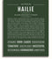 Hailie | Name Art Print – Name Stories