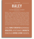 Haley Personalized Name Meaning Art Prints – Name Stories