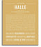 Halle | Name Art Print – Name Stories