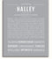 Halley | Name Art Print – Name Stories