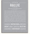 Hallie Personalized Name Meaning Art Prints – Name Stories