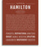Hamilton Personalized Name Meaning Art Prints – Name Stories