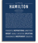 Hamilton | Name Art Print – Name Stories