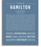Hamilton Personalized Name Meaning Art Prints – Name Stories