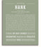 Hank Personalized Name Meaning Art Prints – Name Stories