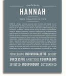 Hannah | Name Art Print – Name Stories