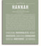 Hannah | Name Art Print – Name Stories