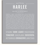 Harlee | Name Art Print – Name Stories