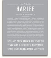 Harlee | Name Art Print – Name Stories