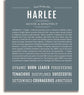 Harlee | Name Art Print – Name Stories