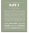 Harlee | Name Art Print – Name Stories
