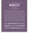 Harley Personalized Name Meaning Art Prints – Name Stories