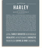 Harley (female) | Name Art Print – Name Stories
