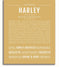 Harley Personalized Name Meaning Art Prints – Name Stories