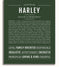 Harley (female) | Name Art Print – Name Stories