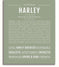 Harley Personalized Name Meaning Art Prints – Name Stories