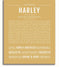 Harley (male) | Name Art Print – Name Stories