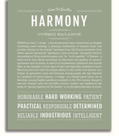 Harmony | Name Art Print – Name Stories