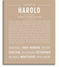 Harold Personalized Name Meaning Art Prints – Name Stories