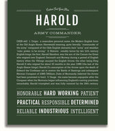 Harold | Name Art Print – Name Stories