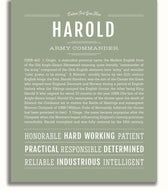 Harold | Name Art Print – Name Stories