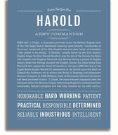 Harold | Name Art Print – Name Stories